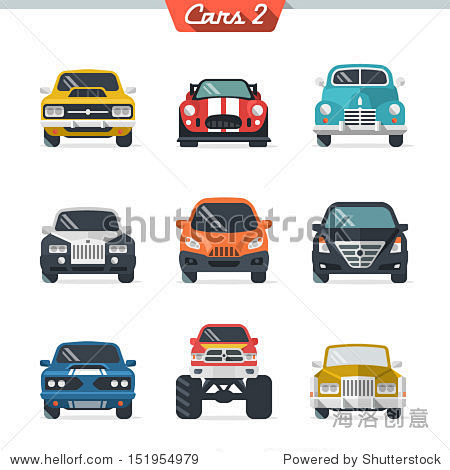 Car icon set 2 正版图片在线交易平台 - 海洛创意（HelloRF） - 站酷旗下品牌 - Shutterstock中国独家合作伙伴