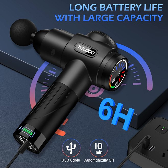 Amazon.com: TOLOCO Massage Gun, Muscle Massage Gun Deep Tissue for ...