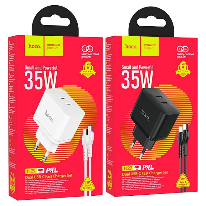 hoco-n29-triumph-pd35w-dual-usbc-port-wall-charger-eu-set-tc-tc-packaging