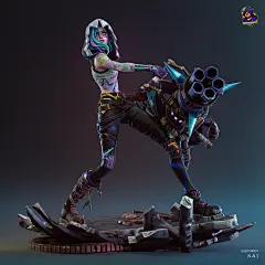 Fractured Jinx (Arcane) Fanart图片_3D图片素材-花瓣网