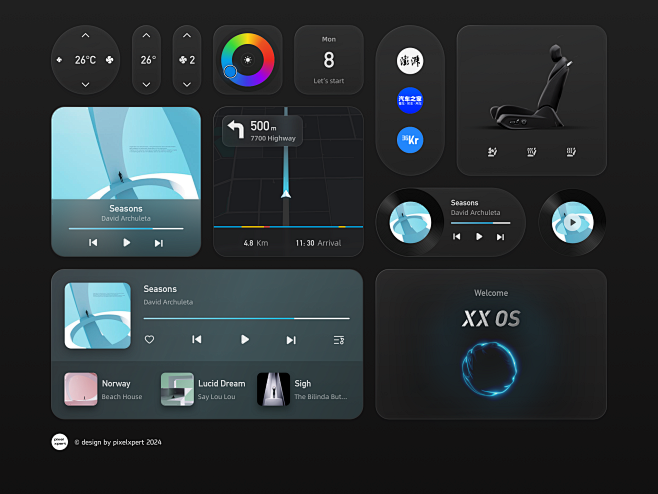 暗黑模式的 HMI 设计