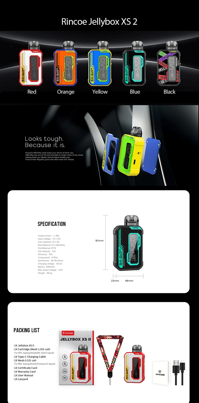 Rincoe Jellybox XS 2 热销-花瓣网