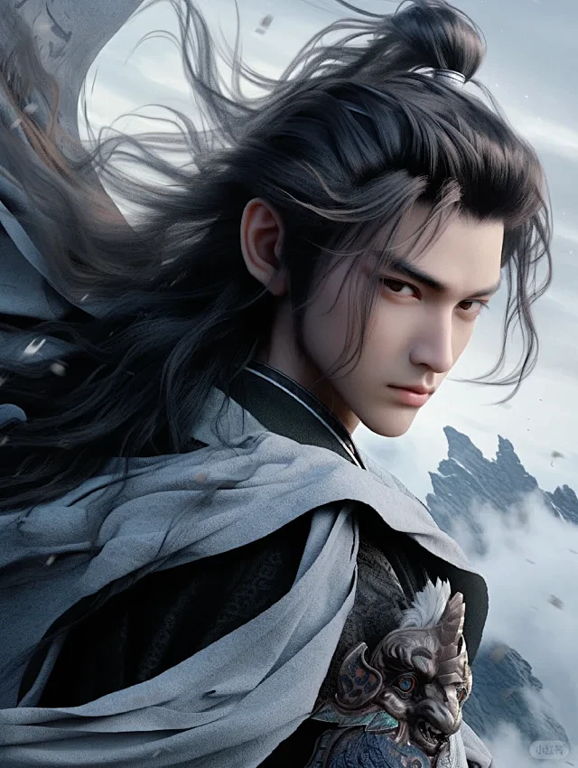 山巅云起，万物皆显玲珑。 烟云缭绕，胸怀神怡之境 #美男子 #古风美男 #剑仙 #剑客 #古装美男 #从此小说男主有脸了 #小说男主 #古风 ...