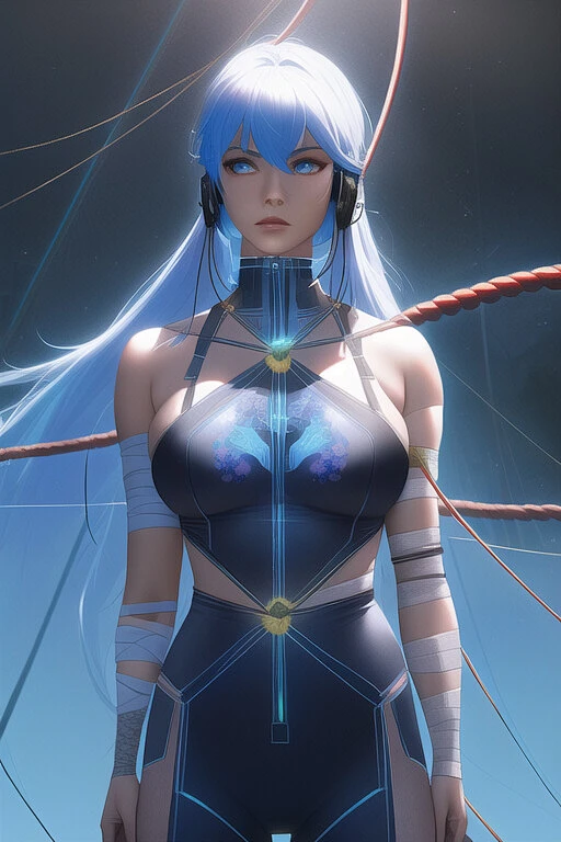ArtStation - blue girl3-花瓣网