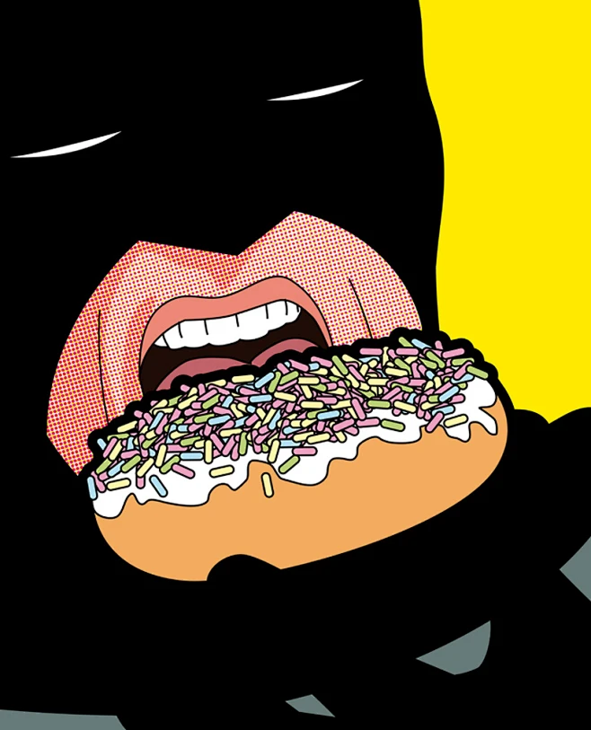grég guillemin super heroes pop-art illustrations-花瓣网