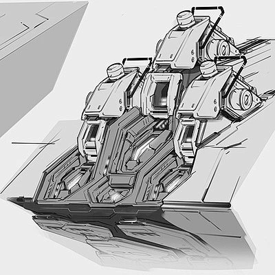 HALO - UNSC Infinity engine concepts-花瓣网