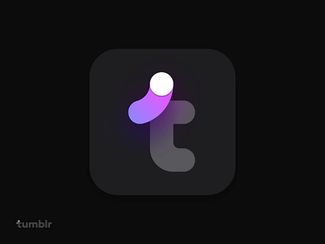 Tumblr App Icon Redesign Concept branding gradient icon identity logo图片 ...