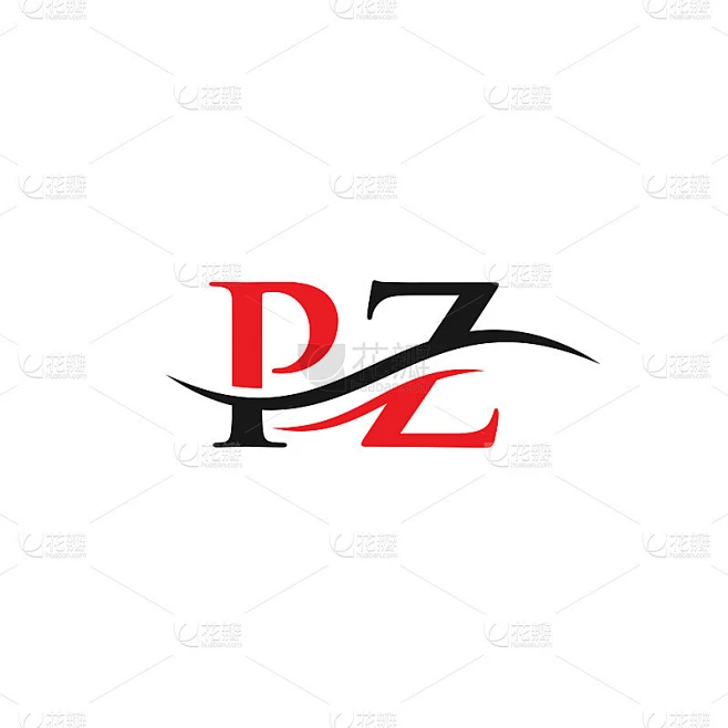 字母PZ矢量标志设计。PZ字母标志设计具有现代时尚感素材-花瓣网