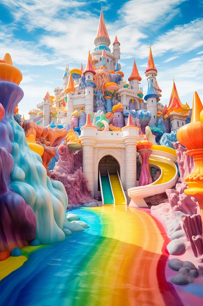 夏季水上世界水上乐园摄影图-花瓣网