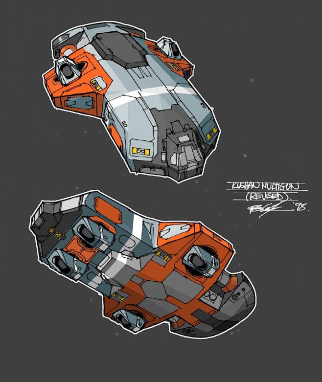 科幻飞船原画科幻载具原画科幻原画来自cgbook.cn (1538)