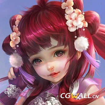 CGwall游戏原画网站_萌萝莉头像-花瓣网