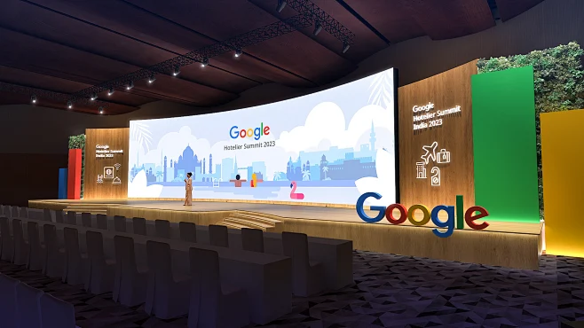 conference Event google set design Stage STAGE DESIGN-花瓣网
