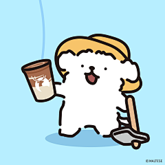 线条小狗-韩国画师moonlab_studio创作：马尔济斯小狗-花瓣网|陪你做生活的设计师 | 线条小狗表情. - 小红书