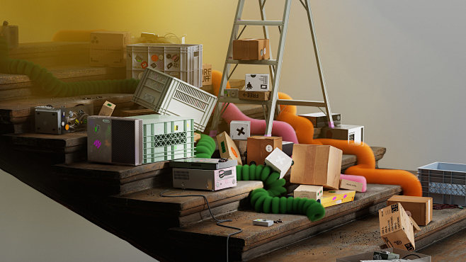 3D animation CGI old simulation