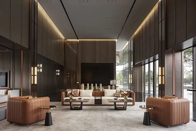 沈阳中海天钻售楼处，意式奢雅生活之韵 | Yan Design大研设计-设计案例-建E室内设计网-花瓣网