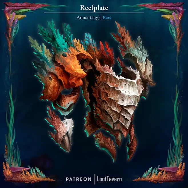 Coral inspired armor for D&D 5e! Character inspiration for your 2014 ...