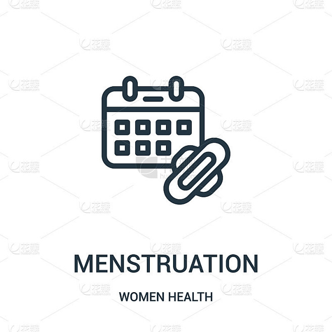 menstruation icon vector from women health collect