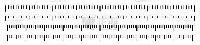 尺尺比例尺或矢量长度比例尺图表