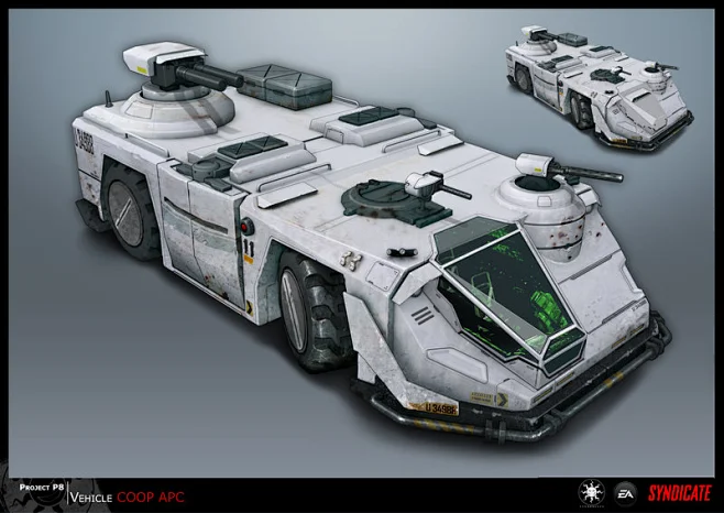 SYNDICATE concept - vehicle APC by *torvenius on deviantART-花瓣网