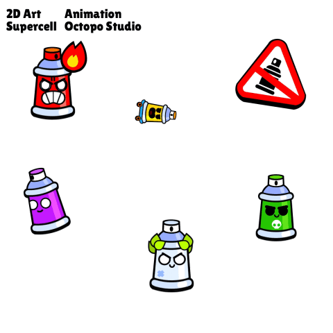 Brawl Stars U60 - 2d animation-花瓣网