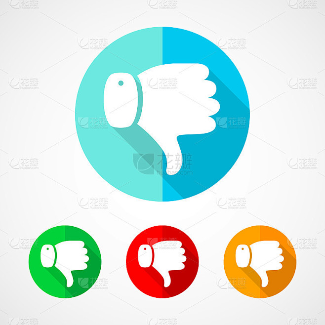 贬低图标。矢量插图。