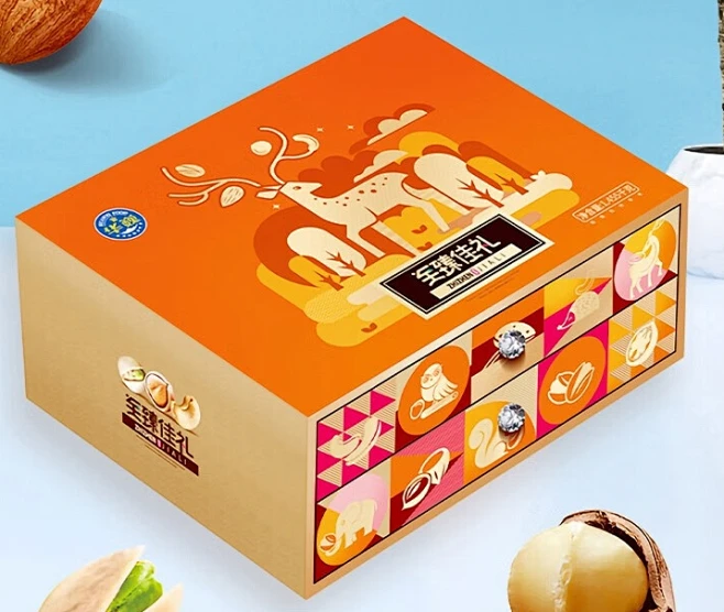 华巍（HUAWEI FOOD）24年新款1455g至臻佳礼礼盒（双层）上层6罐下层6袋开心果腰果 红色 1455g【图片 价格 品牌 报价 ...