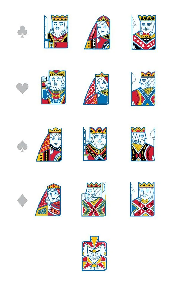 Playing cards characters on Behance-花瓣网