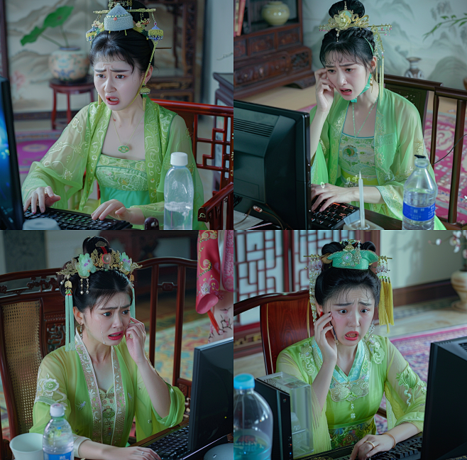 biffle4660_76650_Chinese_Empress_crying_while_playing_a_compute ...