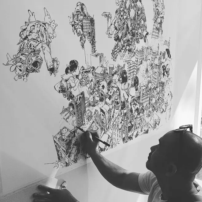 737)2nd day of live drawing at Juxtapoz x Superflat•Takashi Murakami ...