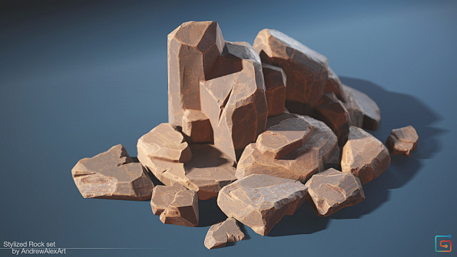 Stylized asset pack, Andrew Alexandrov : Stylized Assets I did for my ...