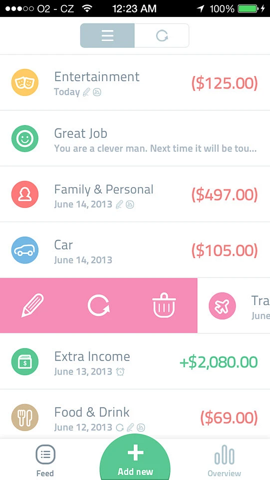Spendee记账手机应用，来源自黄蜂网http://woofeng.cn/ #iOS#图片_UI图片素材-花瓣网