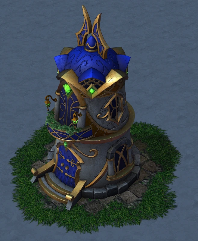 《魔兽争霸3：重制版》建筑物模型 怎么还有迪亚波罗？-花瓣网