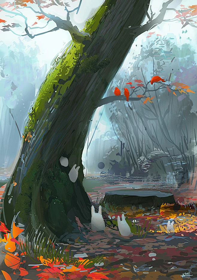 Autumn leaves by ~ani-r on deviantART-花瓣网