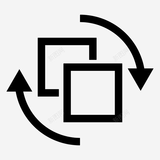 切换屏幕下一个图像旋转图标 UI图标 设计图片 免费下载 页面网页 平面电商 创意素材