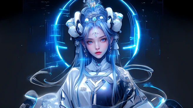 ZXM-赛博机甲女孩-hzj(16)-花瓣网