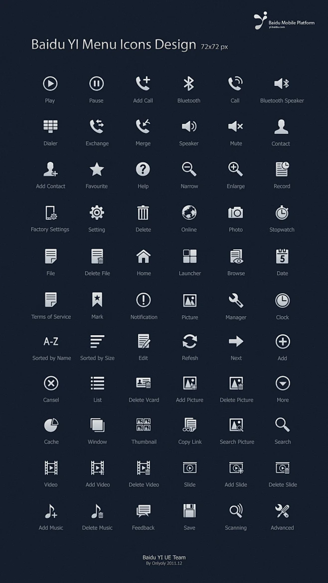 Baidu YI Icons Design-02-花瓣网