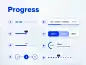 UX Progress Bars clean design website ui app ux blue finance ...