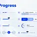 UX Progress Bars clean design website ui app ux blue finance ...