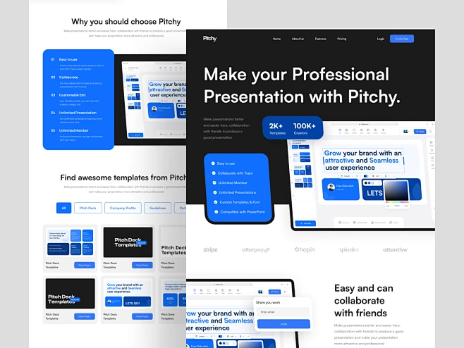 builder dashboard Interface pitch pitch deck Responsive SAAS Web Web Design Website Design-花瓣网