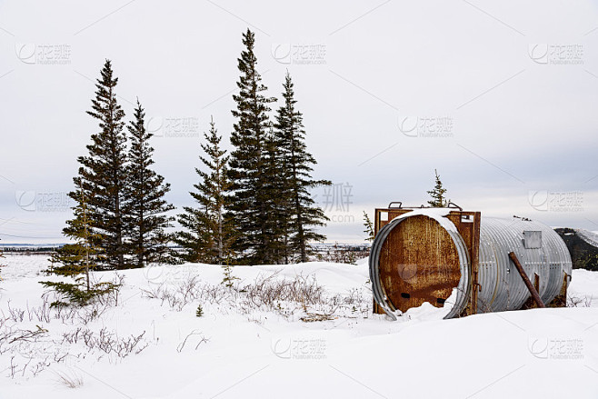 北方寒冷的冬天