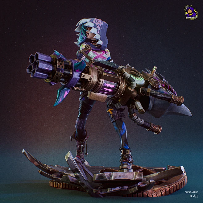 Fractured Jinx (Arcane) Fanart-花瓣网