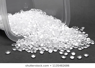 HDPE. Transparent Polyethylene granules.Plastic pellets. Plastic Raw ...