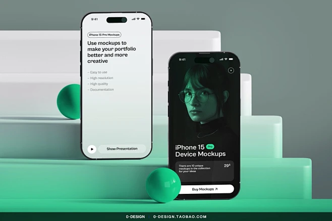 10款iPhone 15手机app应用ui界面设计作品贴图ps样机展示效果图-花瓣网