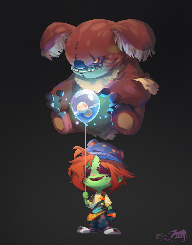 "Demon Kid" by Yare Yue https://www.artstation.com/artwork/YmDLd