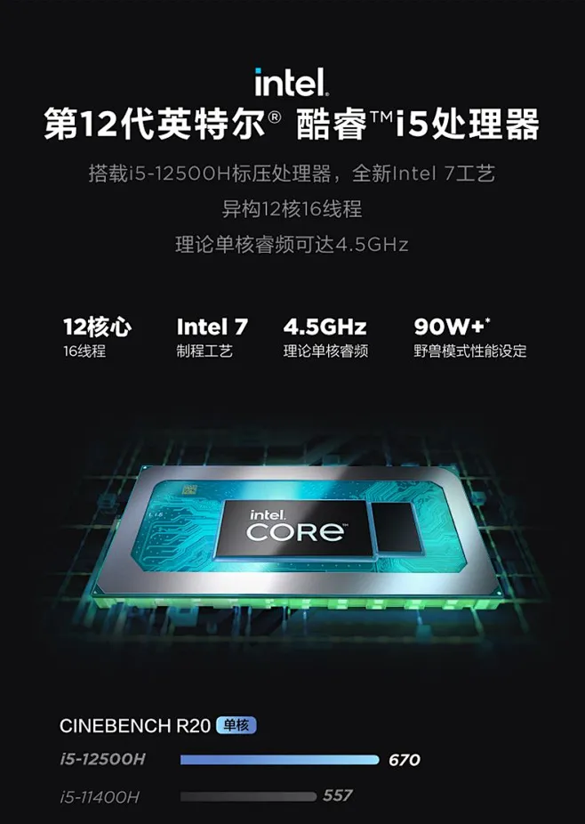 This may contain: an advertisement for intel's core processor-花瓣网