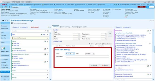 Epic EHR Software Screenshot