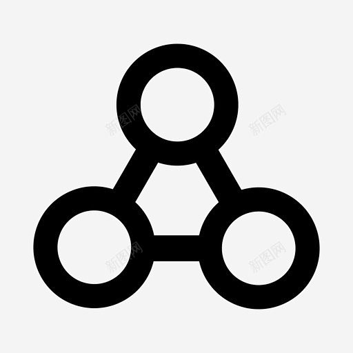 三位一体圆图形图标 UI图标 设计图片 免费下载 页面网页 平面电商 创意素材