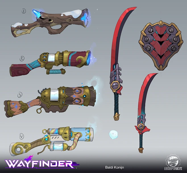 Wayfinder Weapon Concepts-花瓣网