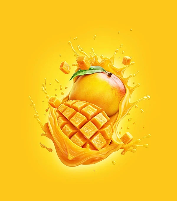Packshot artwork Advertising indianbeverages Packaging Food Mango printdesign ILLUSTRATION ...