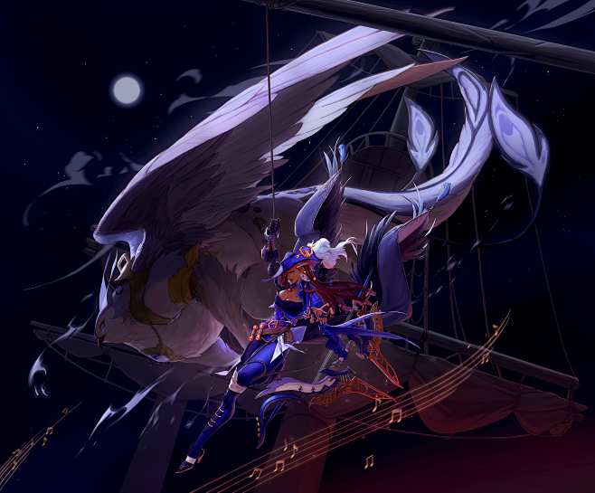 DNF，仙界，NPC，立绘，插图，宣传图，海盗，枭雄，游侠